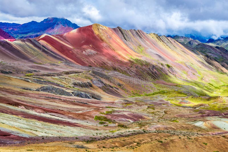 Vinicunca, Regenbogen-Berg - Peru Stockfoto - Bild von trocken, cuzco ...