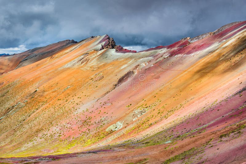 Vinicunca, Regenbogen-Berg - Peru Stockfoto - Bild von kante, frech ...