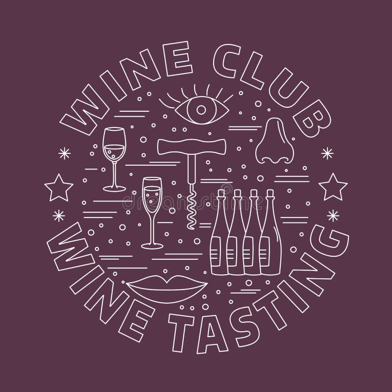 Vinification, Concept De Construction De Graphique D'échantillon De Vin ...