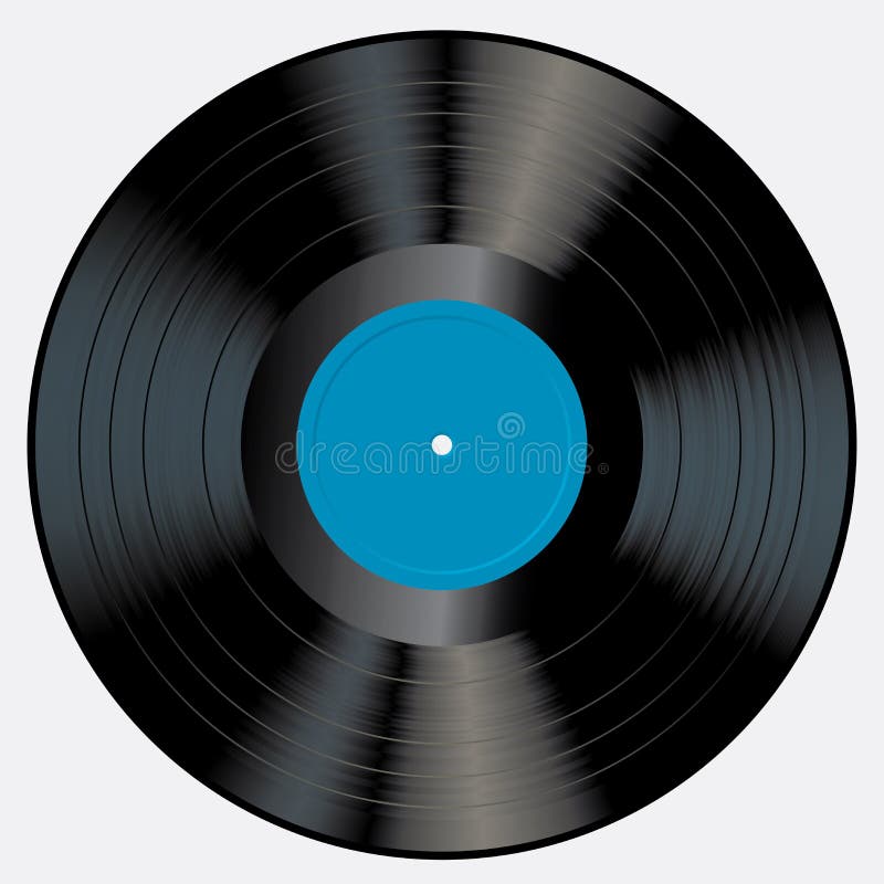 Vinilo azul LP ilustración del vector. Ilustración de estallido - 115663919