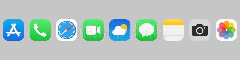 Vinnitsa, Ukraine - December 14, 2022: Apple IOS Interface Programs ...