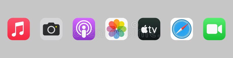 Vinnitsa, Ukraine - December 14, 2022: Apple IOS Interface Programs ...