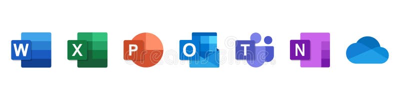 Vinnitsa, Ukraine - January 12, 2023: Microsoft Office Programs Logo ...