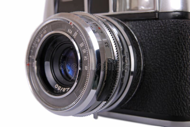 Vintage 35mm camera stock image. Image of lens, german - 3058119