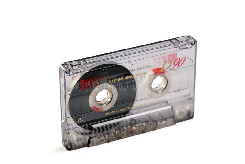 Red cassette tape stock image. Image of 1990s, data, aged - 7658081