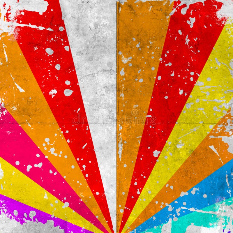 Vintage Abstract Sun S Rays Stock Illustration - Illustration of grunge ...