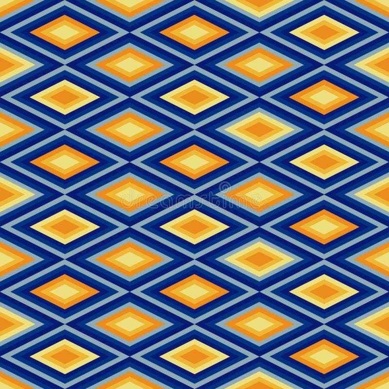 Vintage Aestethic Pattern with Triangles in the Style of the 70s and 60 ...