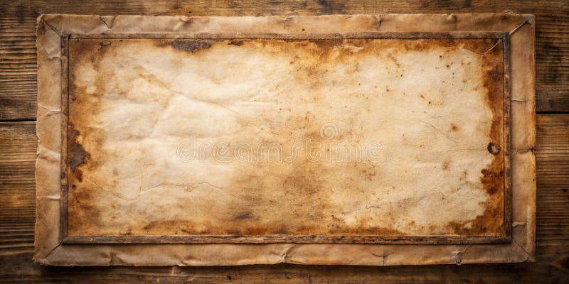 Vintage Aged Paper Sheet with Dust and Stains Stock Illustration ...