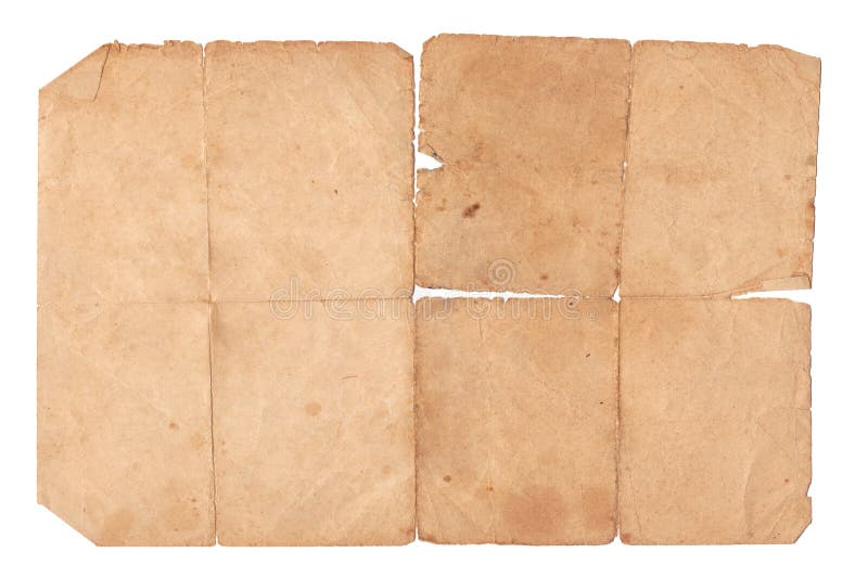 Vintage Aged Paper Texture with Fold Marks and Worn Edges for ...