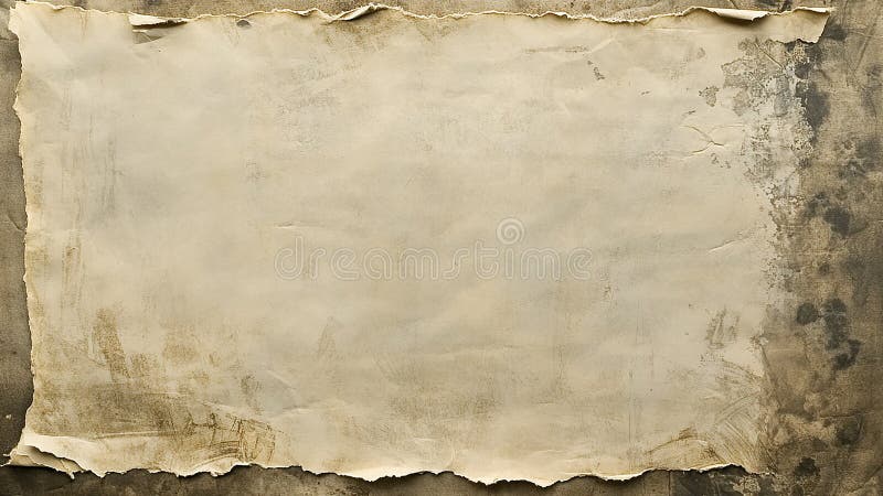 Vintage Aged Paper with Torn Edges Aged Paper with Torn Edges and a ...