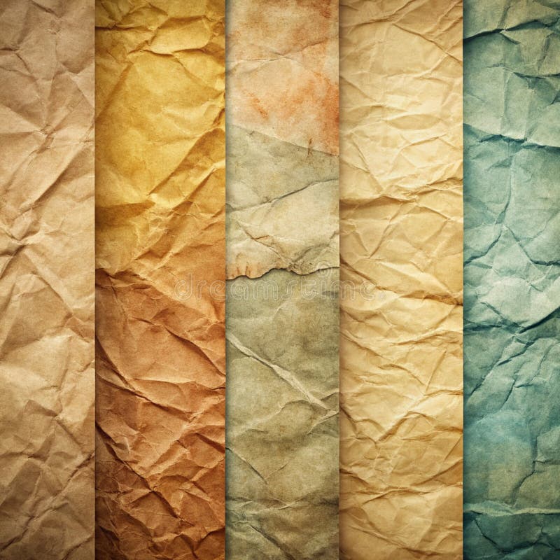 Vintage, Aged, Textured Paper Background with Various Colors Stock ...
