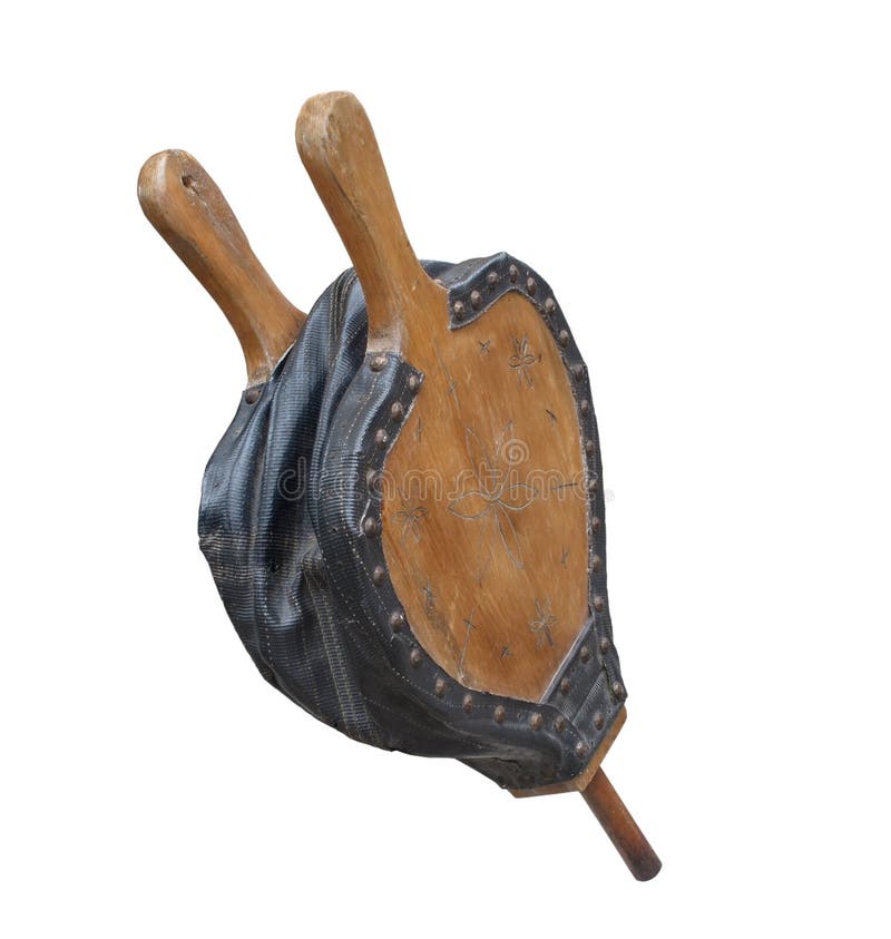 Vintage Air Fire Bellows Isolated. Stock Image - Image of leather, fire ...