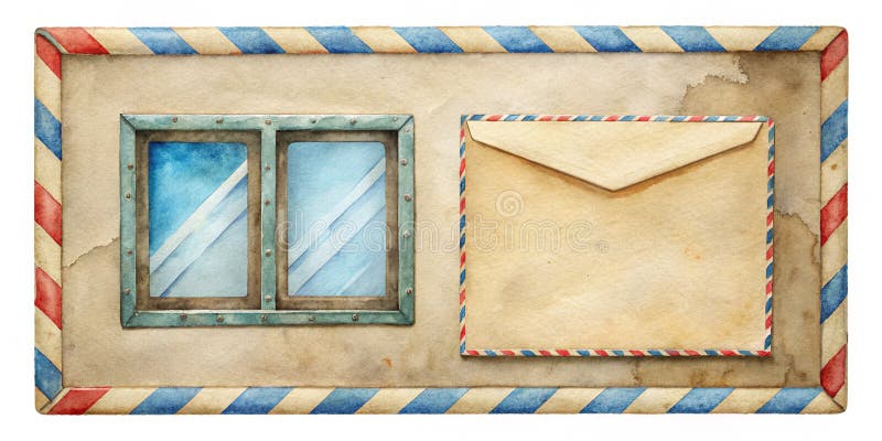 A Vintage Airmail Envelope a Glimpse into the Past of Postal History ...