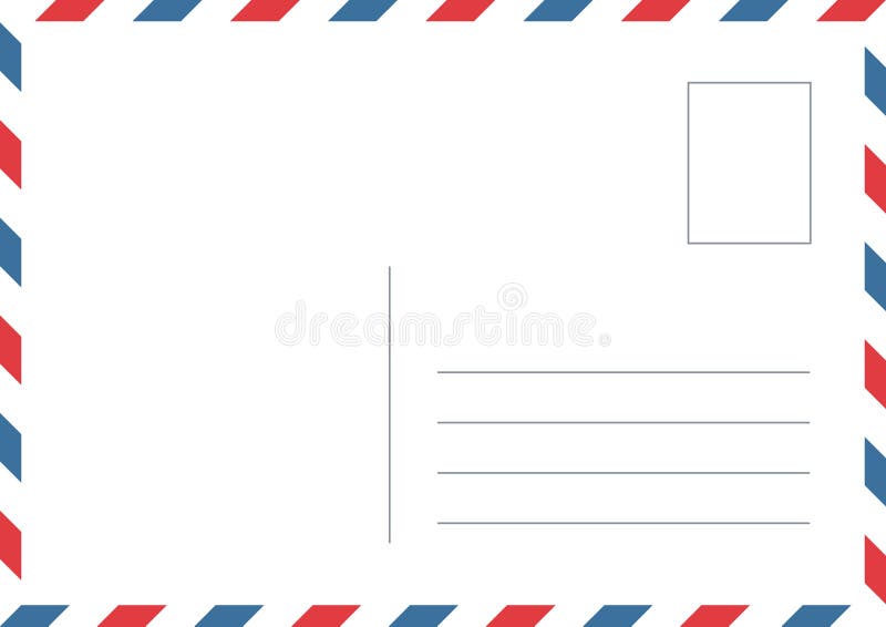 Air Mail Red Blue Stripe Stock Illustrations – 82 Air Mail Red Blue ...
