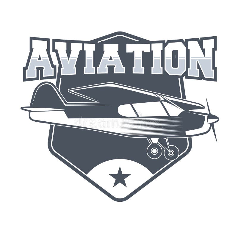 Airplane Emblems Vector Labels Stock Vector - Illustration of badge ...