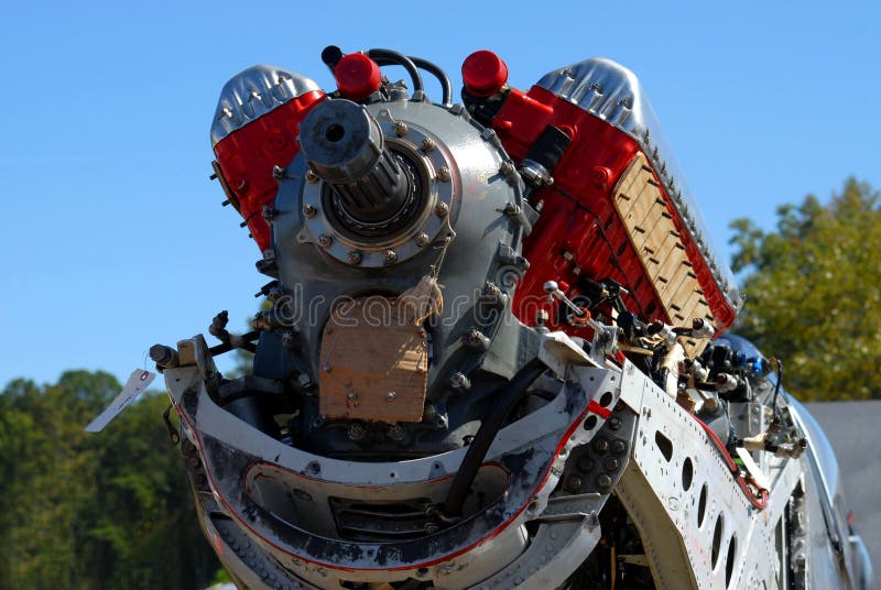 Vintage Airplane Engine stock photo. Image of silver - 11366430