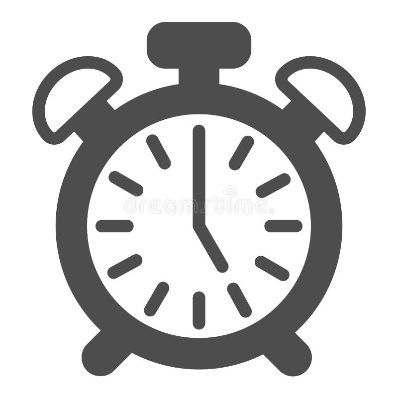 Alarm Clock Line Icon. Wake Up Time Vector Illustration Isolated on ...