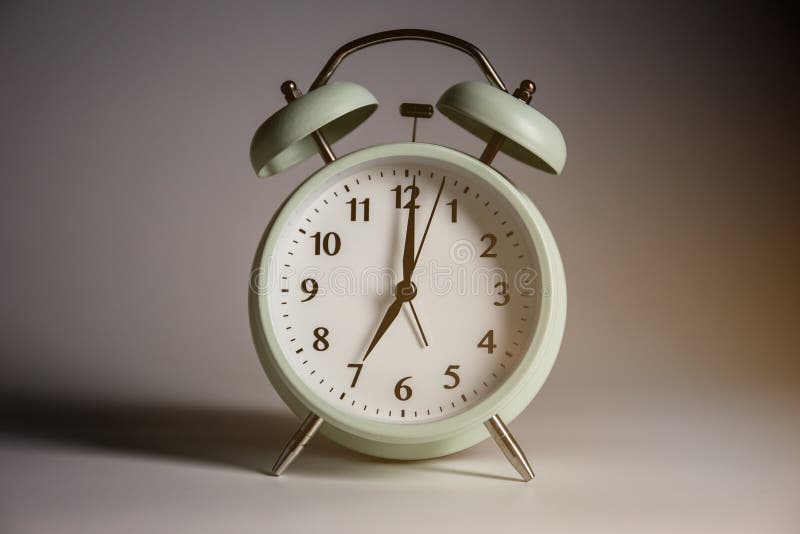 Vintage Alarm Clock with Light. Stock Image - Image of vintage, chinese ...