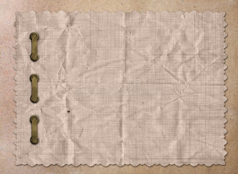 Old Vintage Album with Paper Frames for Photos Stock Illustration ...