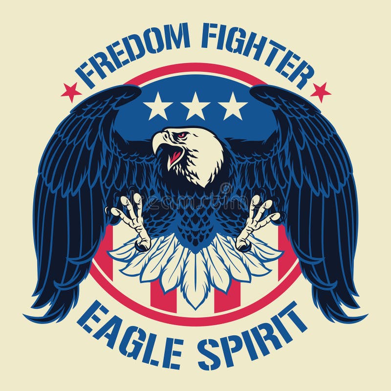 American Bald Eagle Hold the Blank Ribbon for Text Stock Vector ... American Bald Eagle Hold the Blank Ribbon for Text Stock Vector ...
