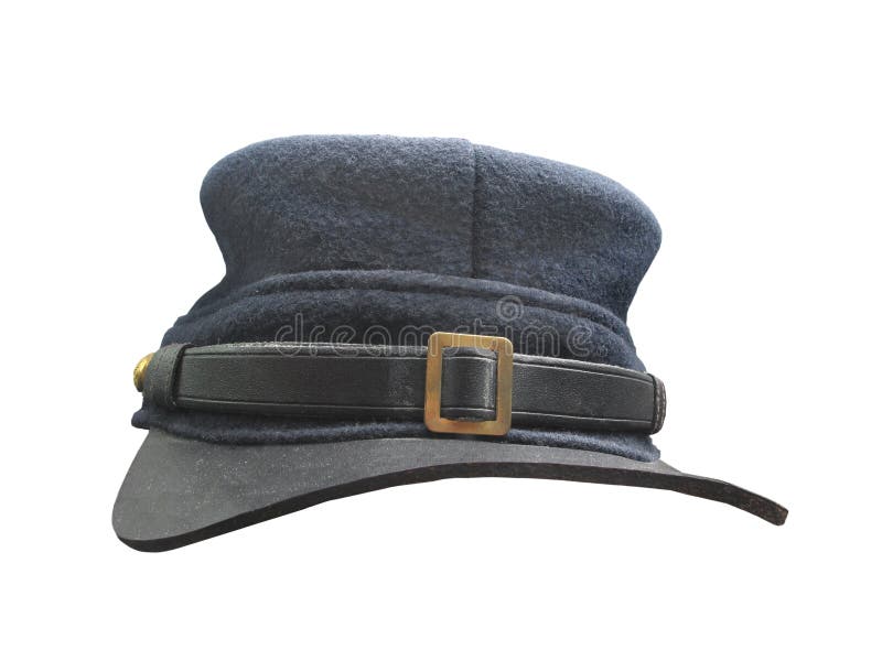 Vintage American Infantry Soldier Cap Isolated. Stock Image - Image of ...