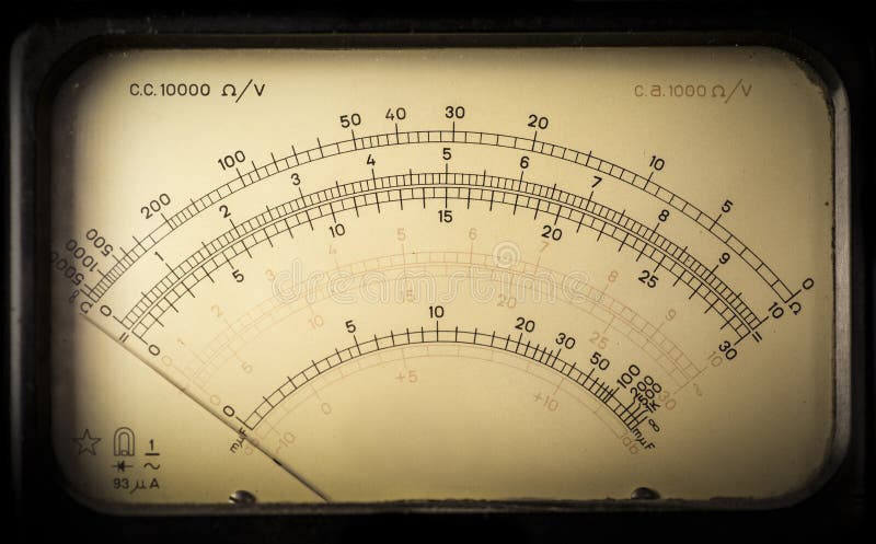 Vintage Electric Multimeter. Stock Image - Image of effect, patina: 8059075
