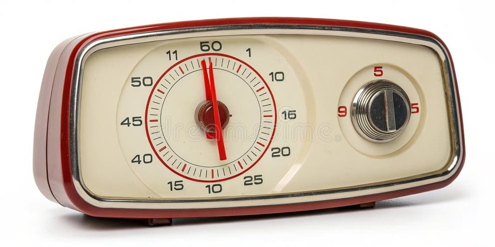 Vintage Analog Kitchen Countdown Timer, 15 Minutes Remaining. Vintage ...