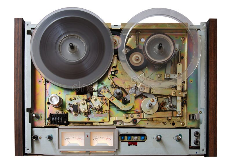 Old tape-recorder stock image. Image of playing, portable - 4574215