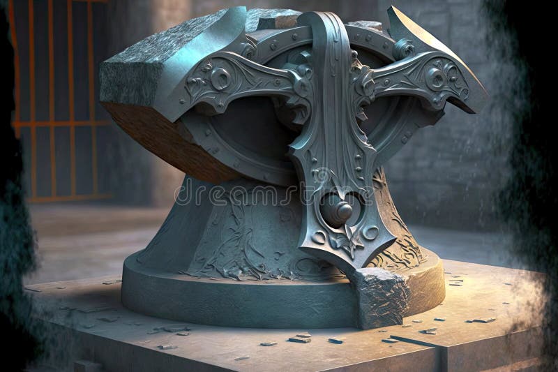 Vintage Antique Anvil with Engraved Patterns and Inscriptions in ...