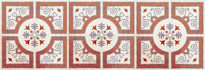 Vintage Antique Ceramic Tile Pattern Texture and Seamless Background ...