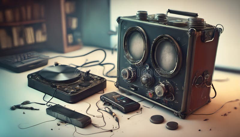 Old Radio Vintage Setup Stock Photos - Free & Royalty-Free Stock Photos ...