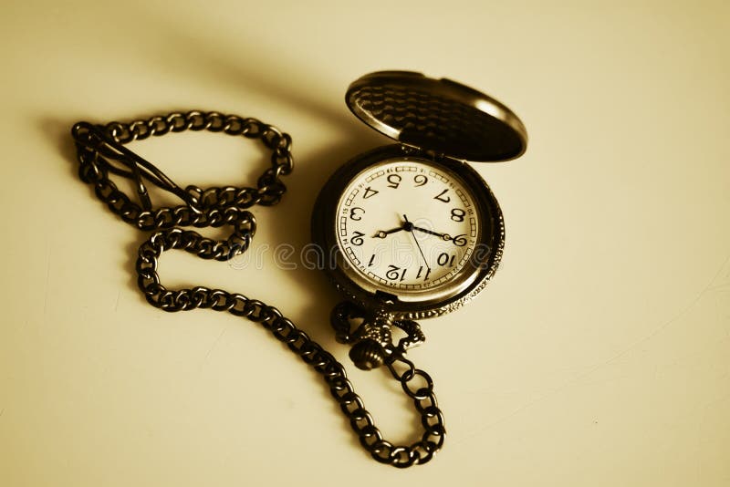 Vintage Antique Watch on a Chain Stock Photo - Image of accessorize ...