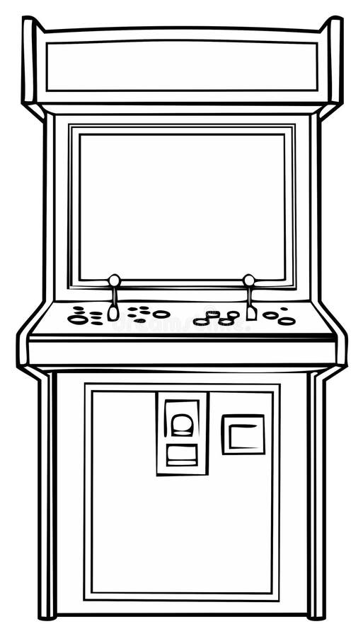 Arcade Game Drawing Stock Illustrations – 2,623 Arcade Game Drawing ...