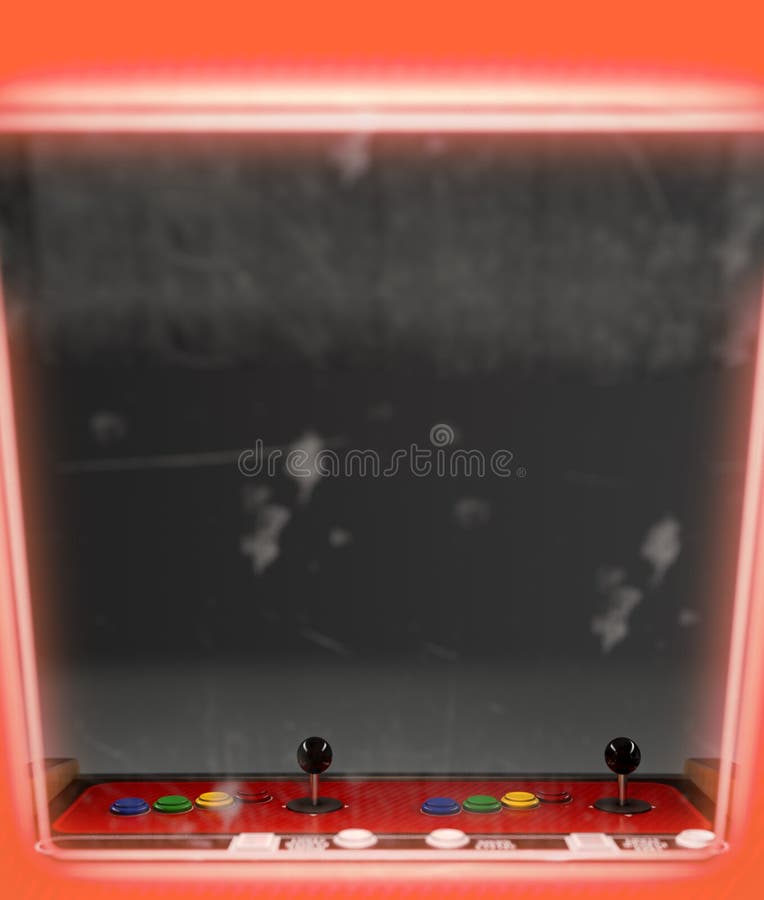 Vintage Arcade Machine Outward Viewpoint Stock Photo - Image of gaming ...