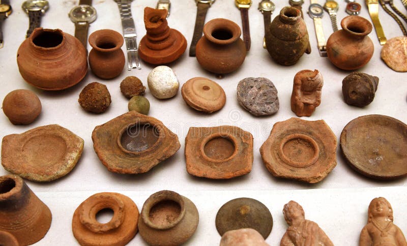 VINTAGE ARCHAEOLOGICAL THINGS Stock Photo - Image of element ...