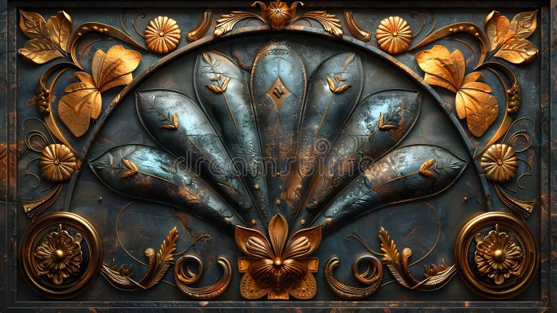 Elegant Arch with Past Century Deco. Stock Illustration - Illustration ...