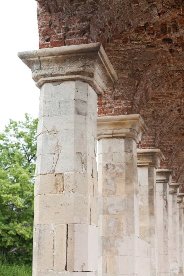 Brick Segmental Arch In Ancient Masonry Stone Wall Stock Photo - Image ...