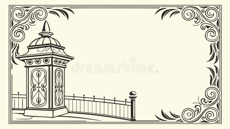Vintage Architectural Corner Element Vector Frame Stock Illustrations – 197 Vintage ...