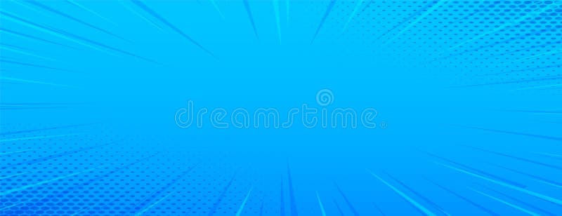 Vintage Art Comic Zoom Line Blue Banner Design Stock Illustration ...