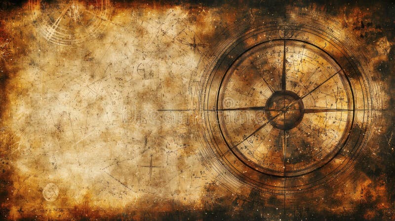 Vintage Astronomy Map Featuring Celestial Charts and Ancient ...