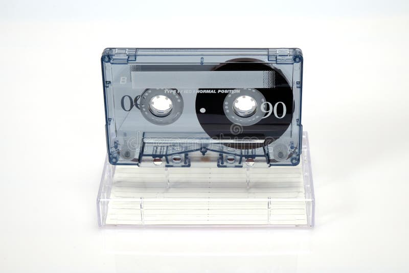 Vintage Audio Compact Cassette. Cassette on a White Background, Front ...