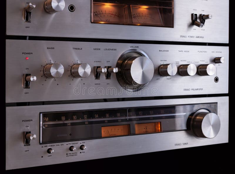 Vintage Audio Stereo Gear Separate Components System Setup, Tuner, Pre ...