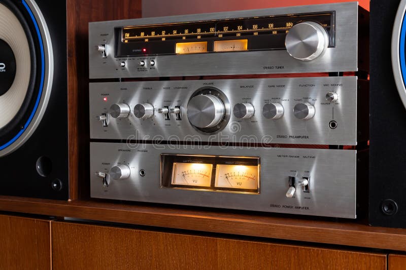 Vintage Audio Stereo Gear Separate Components System Setup, Tuner, Pre ...