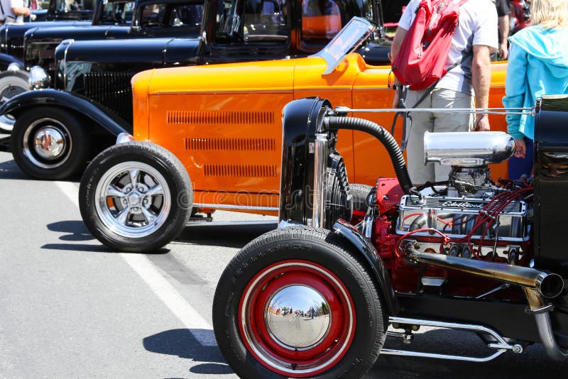 Vintage Auto Show in a Sunny Day Editorial Stock Image - Image of grill ...