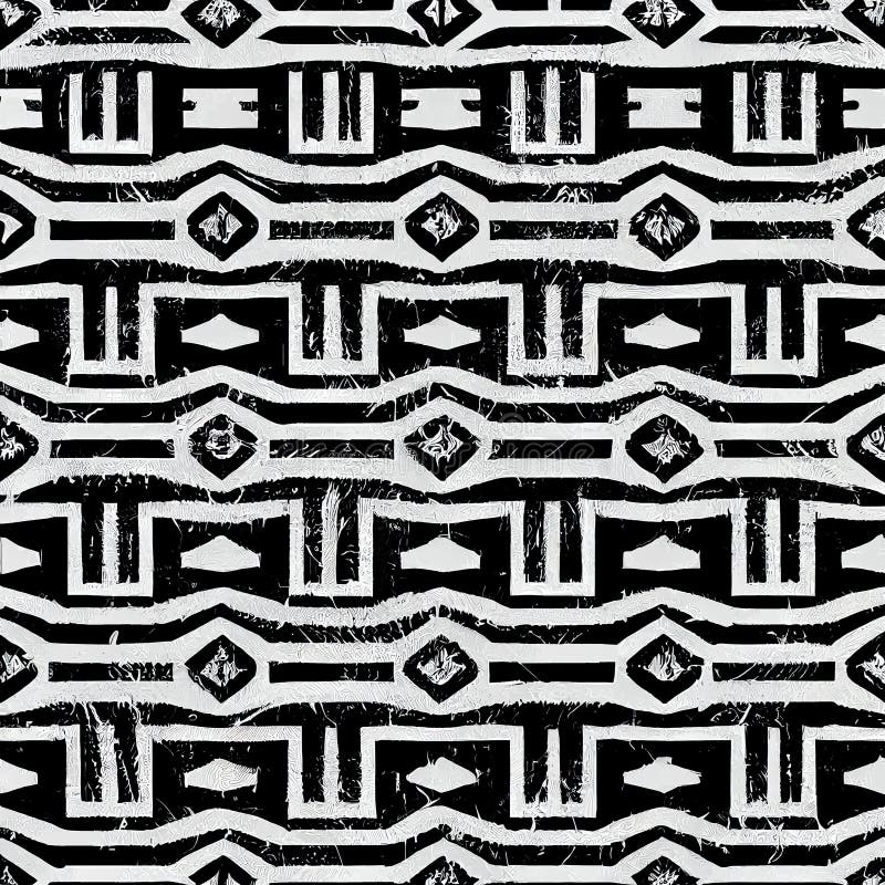 Vintage Aztec, Mayan,mexican, Seamless Pattern Stock Illustration ...