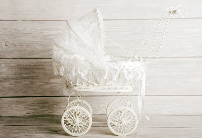 Vintage baby stroller stock image. Image of background - 49877137