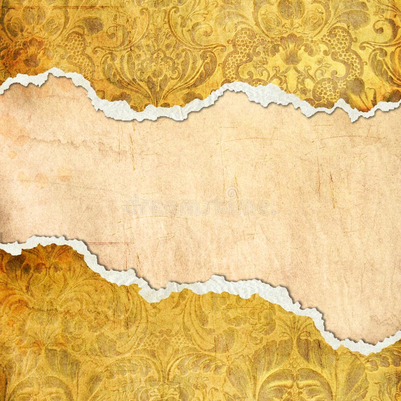 Old Ripped Treasure Map Isolated Stock Image - Image of paper, pirates ...