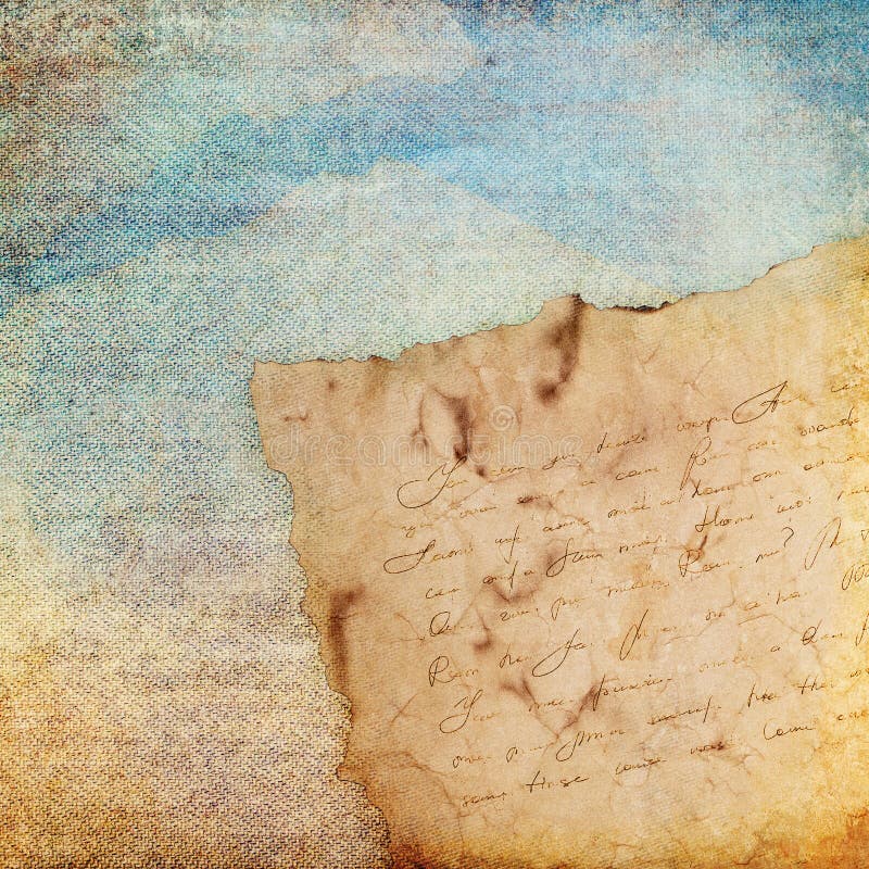 Vintage Text Collage Victorian Background Paper Stock Illustration ...