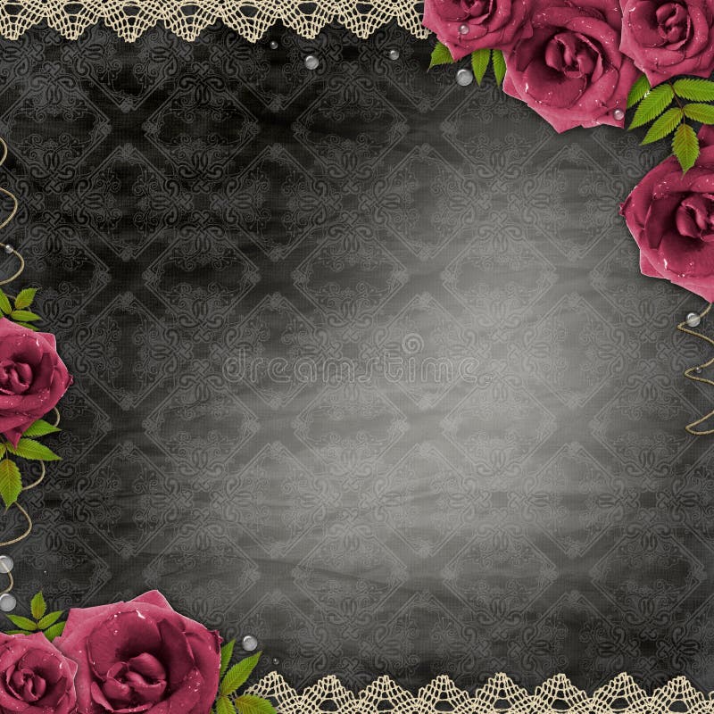 Vintage Romantic Writing Paper for Letters Stock Vector - Illustration ...