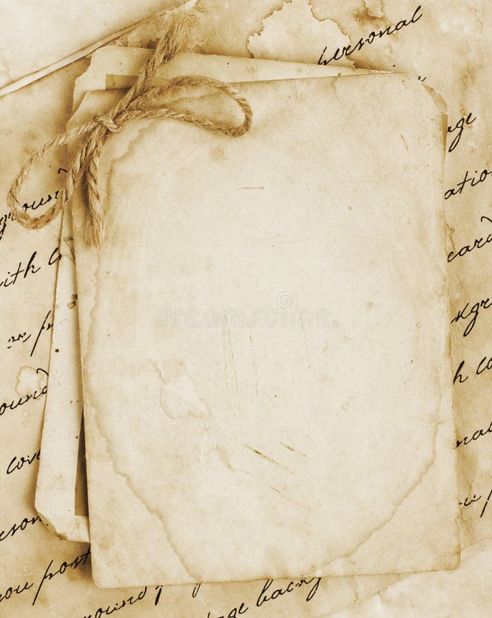 Six Blank Vintage Antique Postcards Stock Image - Image of package ...